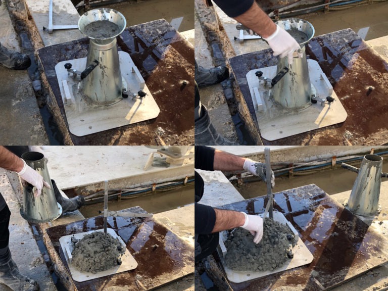 Test centrale Essai d'affaissement au cône d'Abrams est un essai ...